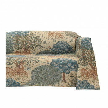 モリスにとって、タペストリーは装飾美術の最高の形態でした。ジョン・ヘンリー・ダールの「ザ・ブルック」や「ホーリー・グレイル」のタペストリーからインスピレーションを得て、中世のタペストリーのクラシカルな雰囲気のある森の風景を美しく再現したデザ...