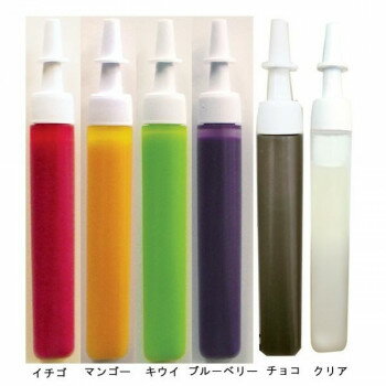 作品の仕上がりをみずみずしくデコレーションするリキッドタイプの透明感のあるデコソースです。トロッとしたテクスチャーで、ホイップやフルーツパーツをシズル感たっぷりに仕上げます。?スイーツデコの仕上げに?文字やイニシャル用のデコペンとして?フル...