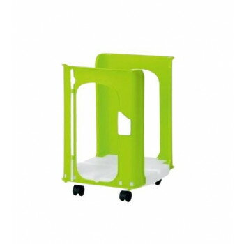 お部屋を彩る見せる収納。新聞や雑誌を、種類毎や家族でカラーを変えて楽しく収納できます。サイズ約330×270×385mm個装サイズ：39×31×38.5cm重量個装重量：665g素材・材質ベース・フレーム:ポリプロピレン、キャスター:ナイロ...