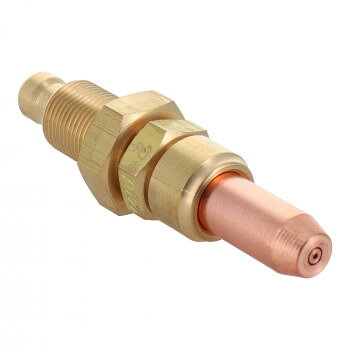 中型切断器用火口です。サイズ個装サイズ：9.8×4.3×3.5cm重量個装重量：74g仕様酸素圧力:0.25Mpa予熱酸素消費量:275L/h可燃性ガス消費量:250L/h切断能力:15〜30mm使用ガス:アセチレン孔径:1.1mmネジ寸法...