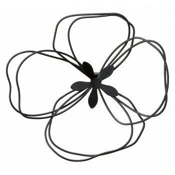 ワイヤー細工のエレガントなウォールデコ。北欧風インテリア、韓国風インテリアなど幅広くマッチします。サイズW29.3×L4.6×H26.7cm個装サイズ：8.5×30.0×28.5cm重量個装重量：400g素材・材質スチール生産国中国(C)お...