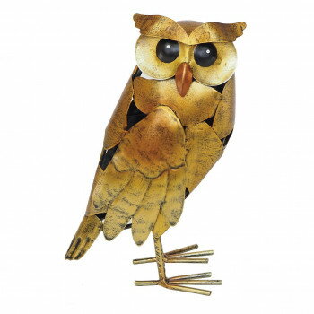 金色でアイアン素材の、フクロウのオブジェです。サイズ巾11×奥8×高18cm個装サイズ：18.0×11.0×8.0cm重量個装重量：1500g素材・材質アイアン生産国中国(C)おまけつき（商品とは関係ありません）別送fk094igrjs