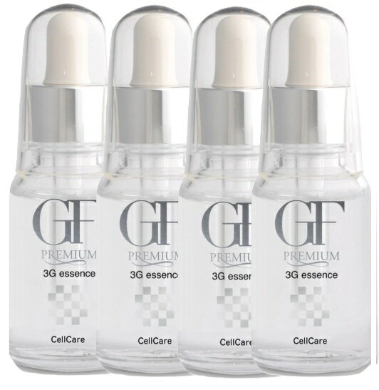 商品名セルケア GFプレミアム 3Gエッセンス 30g 4個セット仕様■内容量：30g■1回分使用量：1〜1.5プッシュ(1push＝約1g)＊エレクトロポレーションに使用する際には多めに（肌に美容液が残るくらい）のせて下さい。全成分海水、...