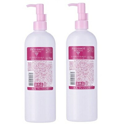 商品名ピーチポウ ピコショット AAクレンジング 480ml【業務用】仕様■内容量：480ml■1回あたり使用量：適量（4〜5プッシュ）ふっくらキメ整う高保湿クレンジングジェルとオイルの良さを1本に集約した、ワンランク上の新しいハイブリット...