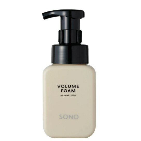 商品名SONO(ソノ) ボリュームフォーム 180ml仕様■内容量：180ml揉み込み乾かすだけで根元からボリュームアップ今話題の50代以上の女性向けヘアサロン「えがお美容室」が監修なりたいヘアスタイルの下地となるベーススタイリングふんわり...