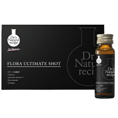 商品名ドクターズナチュラルレシピ フローラ アルティメット ショット（ラ・フランス風味） 50mL×10本仕様■内容量：500mL（50mL×10本）【お召し上がり方】1日1本を目安に、よく振ってお召し上がりください。全成分コラーゲンペプチ...