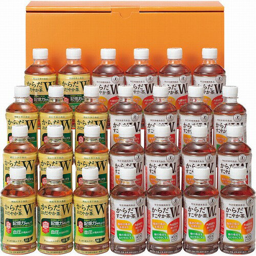 サイズ ハコ　40.5×31.1×17cm SPEC ◆からだすこやか茶W＋　350ml×16（特定保健用食品）、からだおだやか茶W　350ml×11（機能性表示食品）●機能性関与成分：GABA●機能性表示食品　届出番号F258 ※ギフト袋...