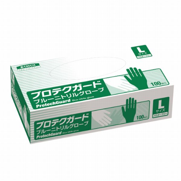 ●サイズ：L ●手のひらの幅：95mm ●製品の長さ：250mm ●素材：ニトリルゴム 【製品の特長】 ・指先の厚さ：0.12mm、手のひらの厚さ：0.10mm ・抜群の装着感・フィット感 ・高い強度と伸縮性 ・パウダーフリー・ラテックスフ...