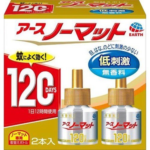 ◆商品説明 ・1日12時間使用で120日持続可能。 蚊によく効く！ ・アースノーマットのどの器具にも使えます。 ・長期間ご使用になる方にオススメ。 ・屋外からの蚊の侵入も防ぎます。 ◆原産国：日本
