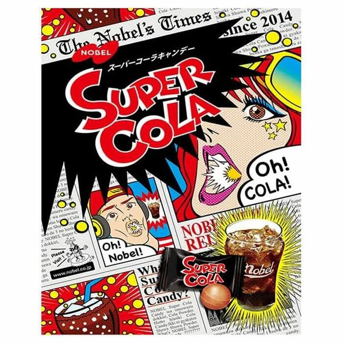 ◆商品説明 ・自社人気商品の「スーパーレモンキャンデー」の派生商品で、コーラ味が登場! ・しゅわしゅわパウダーが入ったキャンデーに、強烈な酸味が効いたすっぱいパウダーをコーティング! 　3つの味の変化を楽しめるキャンデーです。 ・英字新聞風...