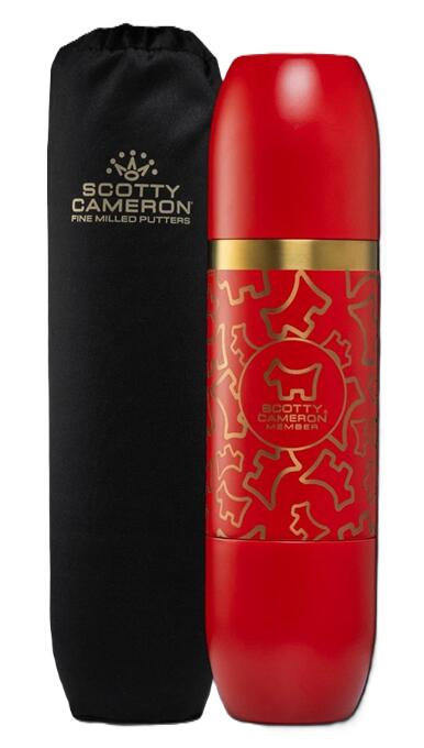 2026 Scotty Cameron 長さ約31cm、直径約8cm 上下のカップはマグネット式開閉タイプ 専用袋と箱付　 サイズ 約 縦 31cm x 直径8cm．位の大きさです 頑丈に作られてます カラー：レッド コレクションアイテム ...