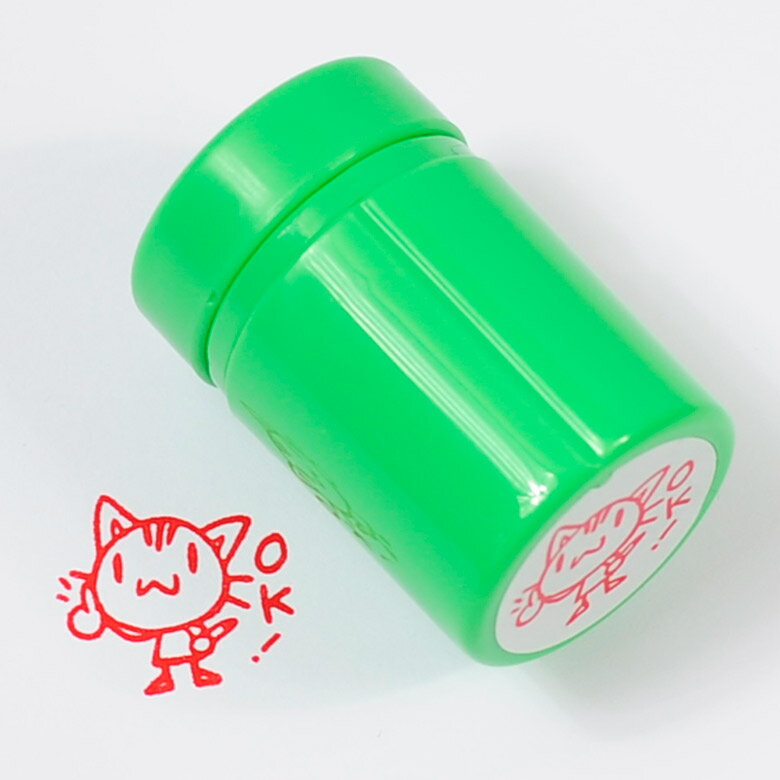 かわいいご褒美はんこです。 先生スタンプ・評価印としてもご利用いただけます♪ インクバッドいらずの浸透印で、簡単にポン！ 商品明細 素材 pp 本体サイズ 30mm丸x高45mm 定型外郵便可 ◎定型外郵便対応◎ ・【ご注意】商品に厚みがご...