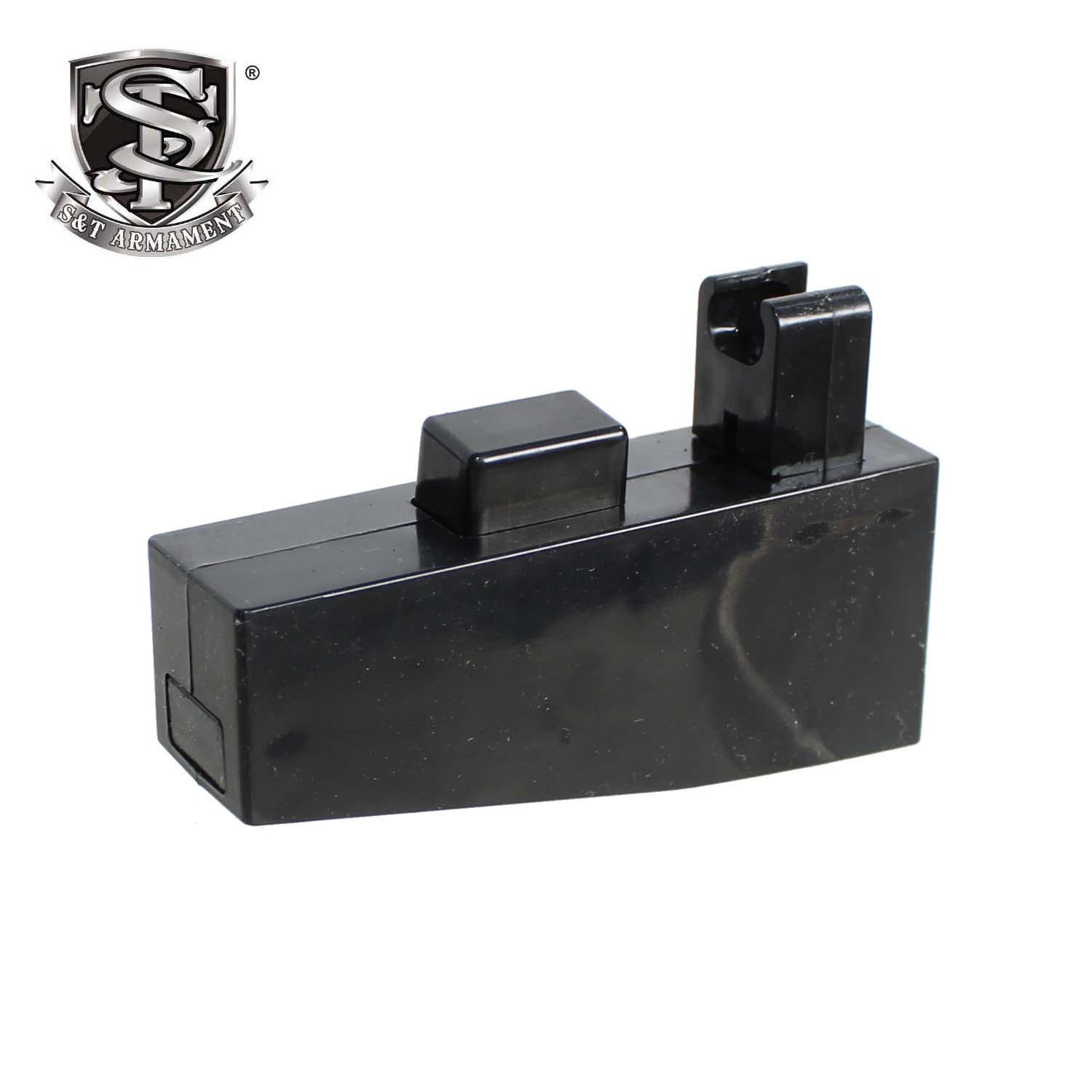 ・メーカー：S&T ・材質：プラスチック ・装弾数：スプリング給弾式 20連