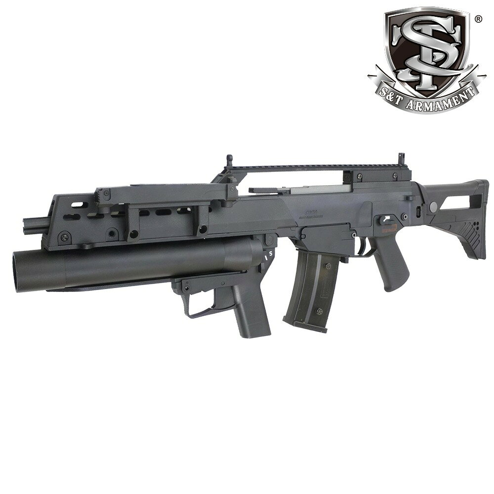 迫力のブローバックと強烈なリコイルが楽しめるS&T製 G36K IDZ ガスブローバックガンに、フロントマスクを圧倒的に凶暴かつ重厚に仕上げるG36タイプ グレネードランチャーを同梱した特製コンボセットです！ 36シリーズの中でも近代化改修...