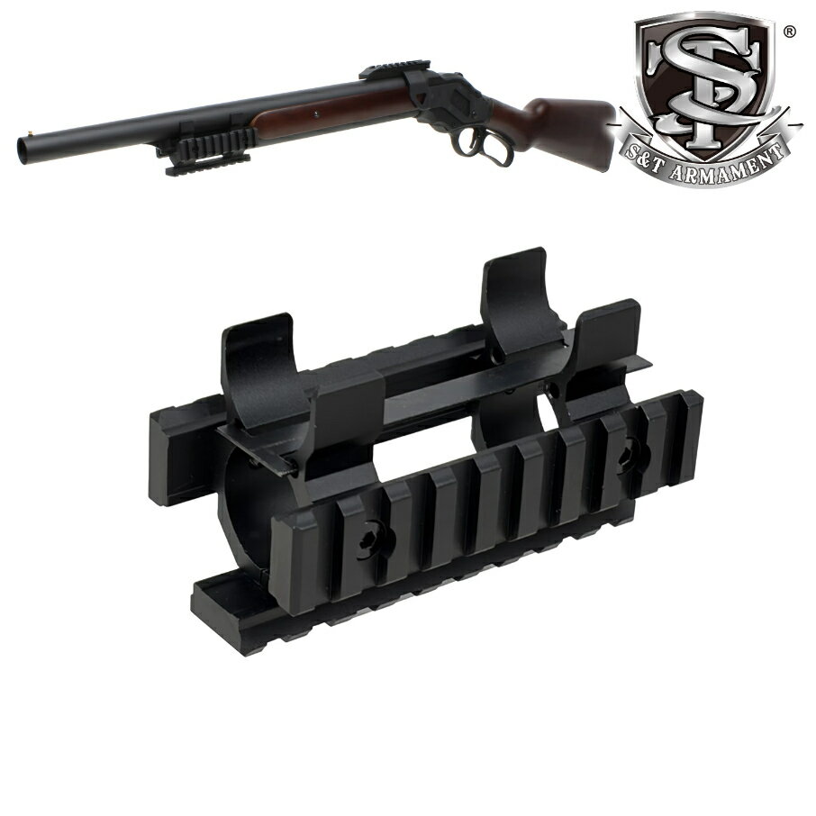 ・メーカー：S&T ・材質：アルミ合金 ・サイズ：全長 約93 mm、全幅 約50 mm、全高 約55 mm ・重量：約124g ・総重量（パッケージ込み）：約126g ・対応：S&T M1887シリーズ ※ワイルドカードシリーズには取付不...