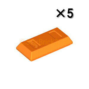 レゴ[LEGO]パーツの金塊オレンジの5個セットです。レゴ[LEGO]パーツの金塊のオレンジです。