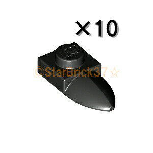 レゴ[LEGO]パーツのプレート1×1[牙付]ブラックの10個セットです。レゴ[LEGO]パーツのプレート1×1[牙付]のブラックです。