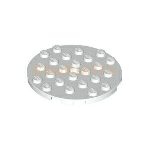 レゴ[LEGO]パーツばら売りのプレート6×6丸[中央にペグ穴有]のホワイトです。レゴ[LEGO]パーツばら売りのプレート6×6丸[中央にペグ穴有]のホワイトです。