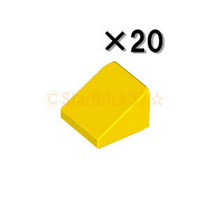 レゴ[LEGO]パーツのスロープ31度1×1×2/3イエローの20個セットです。レゴ[LEGO]パーツのスロープ31度1×1×2/3のイエローです。