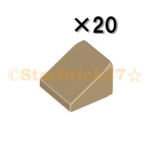 レゴ[LEGO]パーツのスロープ31度1×1×1/3ダークタンの20個セットです。レゴ[LEGO]パーツのスロープ31度1×1×1/3のダークタンです。