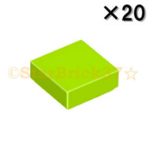 レゴ[LEGO]パーツのタイル1×1ライムの20個セットです。レゴ[LEGO]パーツのタイル1×1のライムです。