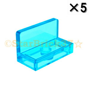 レゴ[LEGO]パーツのパネル1×2×1[コーナー丸]トランスライトブルーの5個セットです。レゴ[LEGO]パーツのパネル1×2×1[コーナー丸]のトランスライトブルーです。
