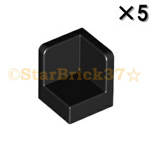 レゴ[LEGO]パーツのパネル1×1×1コーナーブラックの5個セットです。レゴ[LEGO]パーツのパネル1×1×1コーナーのブラックです。