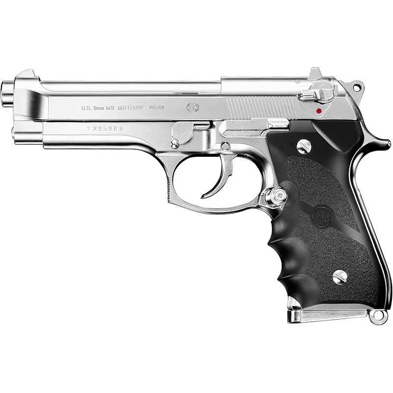 メーカー希望小売価格はメーカーサイトに基づいて掲載しています米軍制式拳銃として活躍したM92Fを再現したガスブローバックモデルです。美しいステンレスシルバーのボディとブラックのラバーコーティンググリップが特徴。実銃から採寸したリアルなフォル...
