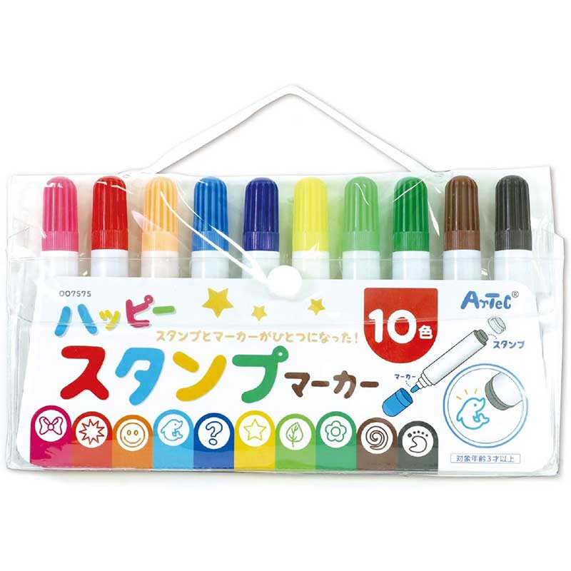 メーカー希望小売価格はメーカーサイトに基づいて掲載していますカラフルなスタンプとペンのセット！ マーカーにスタンプが付いたマーカーセットです。いるかやリボン・星など色によってスタンプが異なります。10色組です。 【セット内容】 スタンプマー...