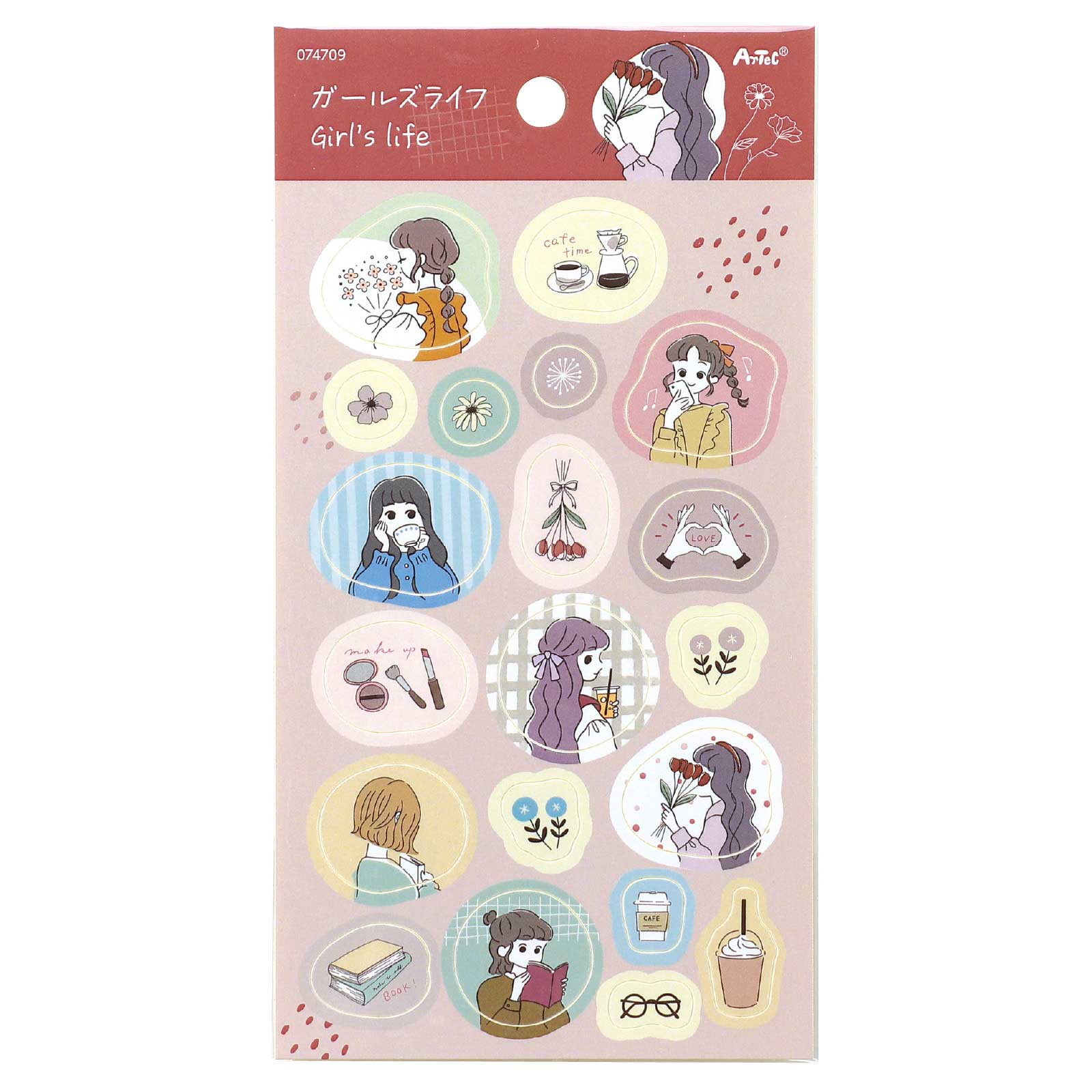 メーカー希望小売価格はメーカーサイトに基づいて掲載しています手帳やラッピングに、ガールズライフを閉じ込めた、ときめきいっぱいのシール！ ふんわり優しいタッチで描かれた女の子の日常が楽しめるシートシールです。ふんわりかわいい女の子たちが手帳や...