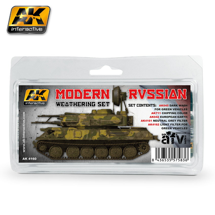 メーカー希望小売価格はメーカーサイトに基づいて掲載しています現用ロシア軍車両や旧ソ連圏車両のウェザリングに最適なエフェクトセットです。グリーン系車両専用ウォッシュやフィルター、チッピングカラー、土汚れ用ピグメントを組み合わせることで、色調変...