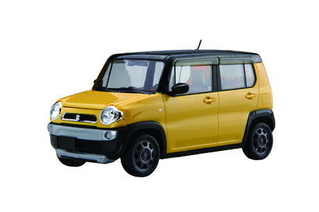 メーカー希望小売価格はメーカーサイトに基づいて掲載していますスズキ ハスラー G アクティブイエローを1/24スケールで再現した組立キットです。ハスラーは、2014年に販売を開始したアウトドアで思い通りに使いこなせるクロスオーバーとして誕生...