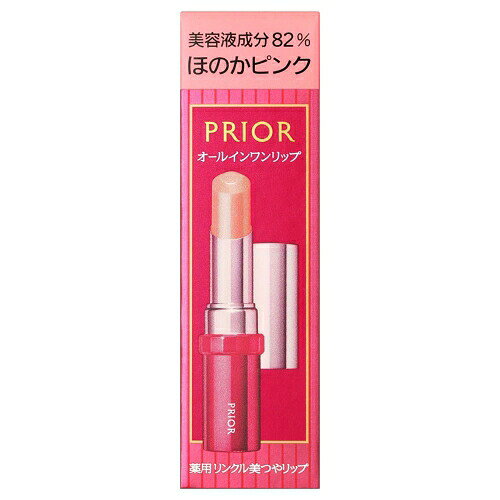 PRIOR MEDICATED WRINKLE BEAUTY LIP　高保湿 大人のオールインワンリップ美容液成分82％、高保湿　大人のオールインワンリップ。本格唇ケア＋縦じわつやカバー・ふっくら血色感で、顔色まで明るく。「血色感」「縦ジワ...