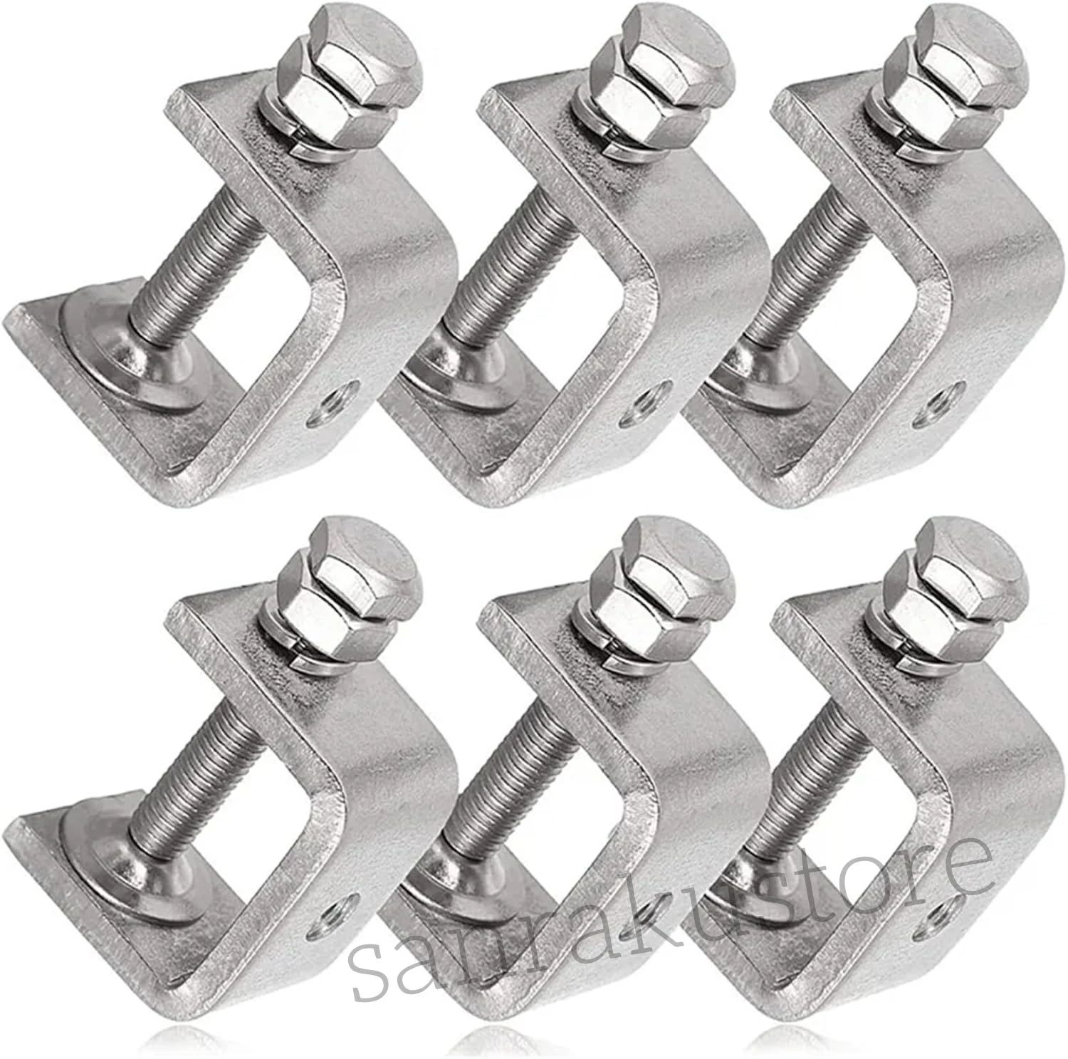 商品情報 商品説明 【商品名】 ステンレス製 Cクランプ 30mm ワイドタイプ 6個セット 固定用クランプ DIY用 【特徴】 ・304ステンレス鋼を使用した高耐久・高防錆仕様のCクランプ ・開口幅30mm、クランプ範囲0〜25mmで幅広...