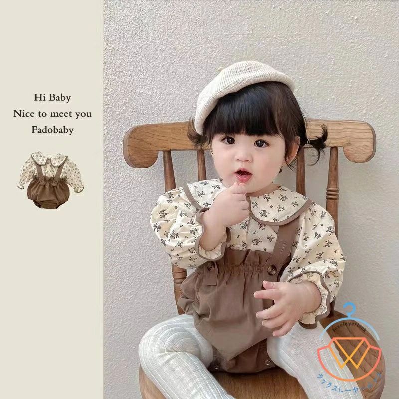 上質で高級感溢れる！すごくかわいい！愛らしさと気品を兼ね備えたデザインなので、結婚式、発表会、演奏会、七五三などの特別な日におすすめします。 素材：綿+ポリエステル サイズ：66 73 80 90 カラー：写真参照 セット内容：トップス+パ...