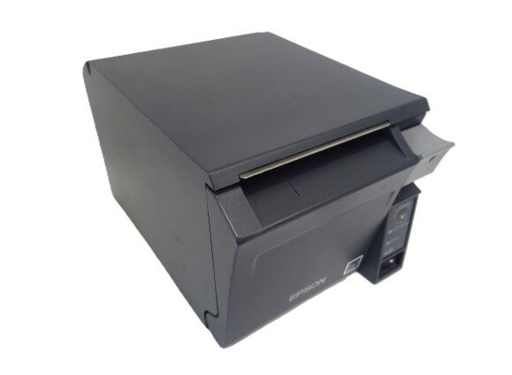 ◆商品情報◆ 商品名／型番 EPSON TM-T70（ギリシャ数字の2）,101, Model: M165B レシートプリンタ 動 作状況 セルフ テストによる印字並びにカット確認。 Ethernet接続によるプリント未確認。 裏面のカバー...