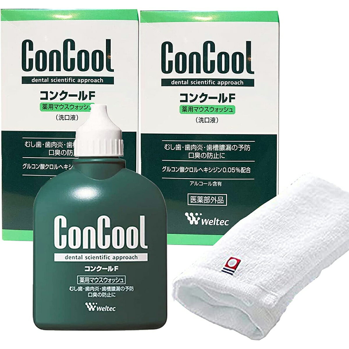 【このような時にお使いください】 歯みがき後　就寝前　口臭が気になる時に 【使用方法】 水約25〜50ml（コップ約1/8〜1/4位）に「コンクールF」5〜10滴を滴下し、よくかき混ぜて数回洗口（口中をすすぐ）してください。1日数回ご使用く...