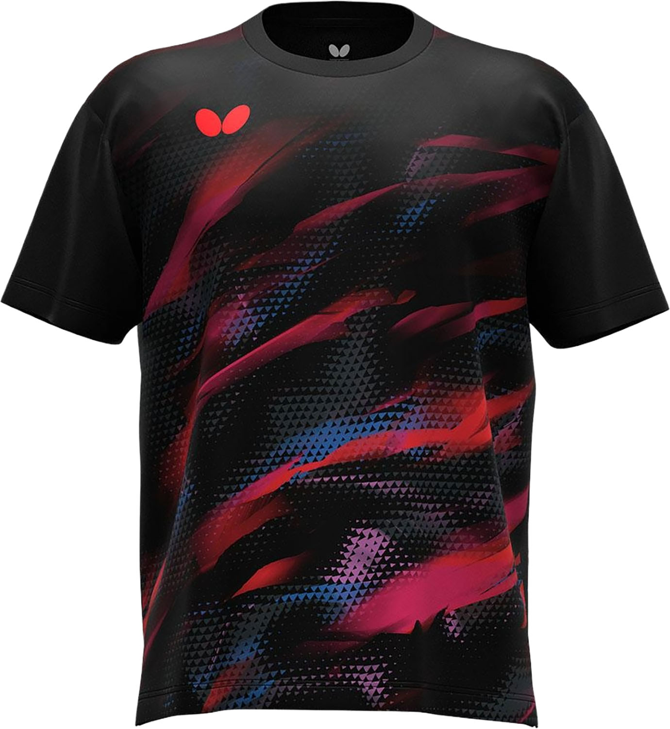 日本製生地の高品質Tシャツ。優れた吸水速乾で、日々の練習を快適にサポートします。ポリエステル100%(スパッシー/ユニチカ)吸水速乾、伸縮日本卓球 Tシャツ 練習用 トレーニング 部活