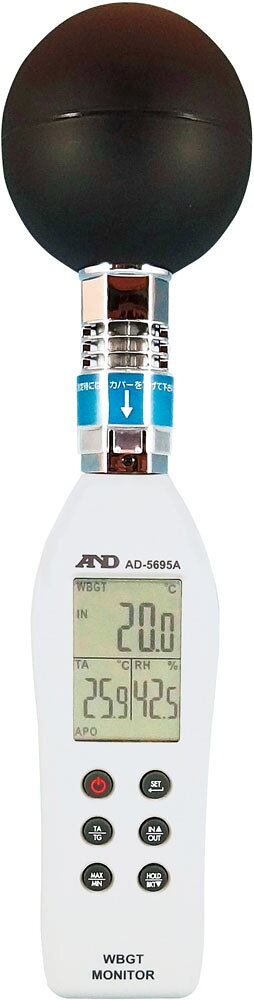 商品本体サイズ：幅75×高さ301×厚さ75mm商品重量：280g屋外、屋内での熱中症予防対策に。熱中症指数WBGTのアラーム設定が可能。本体/ABS樹脂、黒球/銅ストラップ、ハードケース、動作確認用電池日本単四形アルカリ電池×4本(約10...