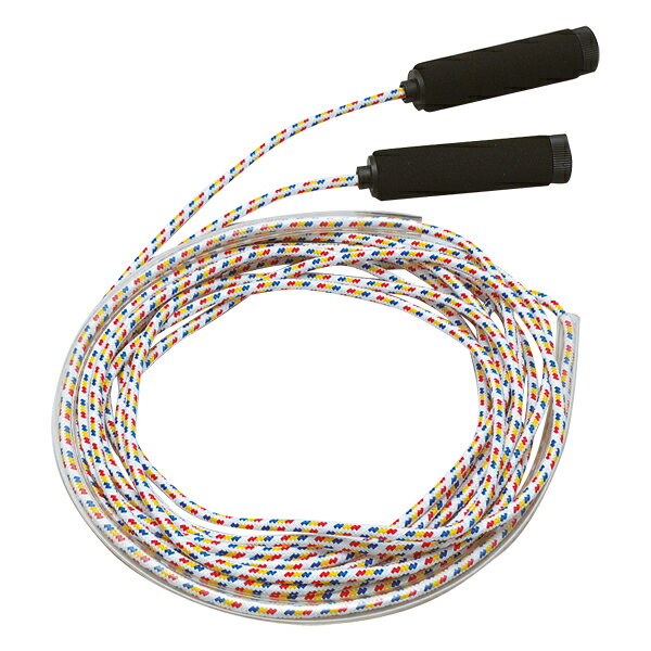 商品本体サイズ：ロープ/8mm×6m、グリップ/33mm×13.5cm商品重量：300g回しやすさにこだわった小学生も扱いやすい長なわです。ロープ/綿(PVC芯材入り)、グリップ/PP、ウレタン台湾学校体育 器具 施設 体つくり チーム ク...