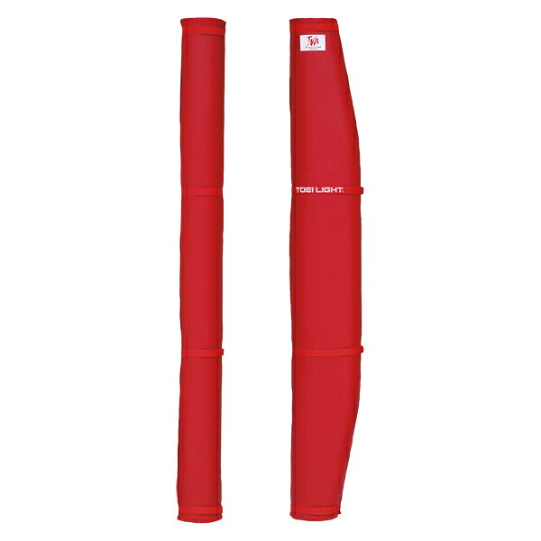 商品本体サイズ：直径13×高さ180cm(ネット巻側/楕円形25×20×高さ180cm)商品重量：3kg/組ハーフオープンタイプでネットセッティング後簡単に装着可能。緩衝性が高く、外被は汚れのつきにくい塩ビレザー採用。外被/塩ビレザー、芯材...