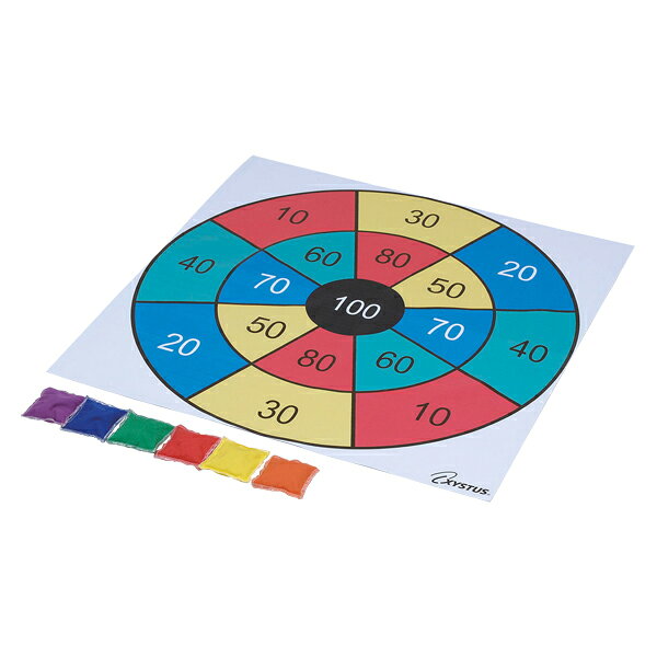 商品本体サイズ：シート/90×90cm、ビーンズバッグ/9×9.5cm商品重量：シート:約350g、ビーンズバッグ:約50g/ヶシートを敷くだけで本格的ターゲットゲーム。準備・片付け・収納が短時間で可能です。シート/ターポリン、ビーンズバッ...