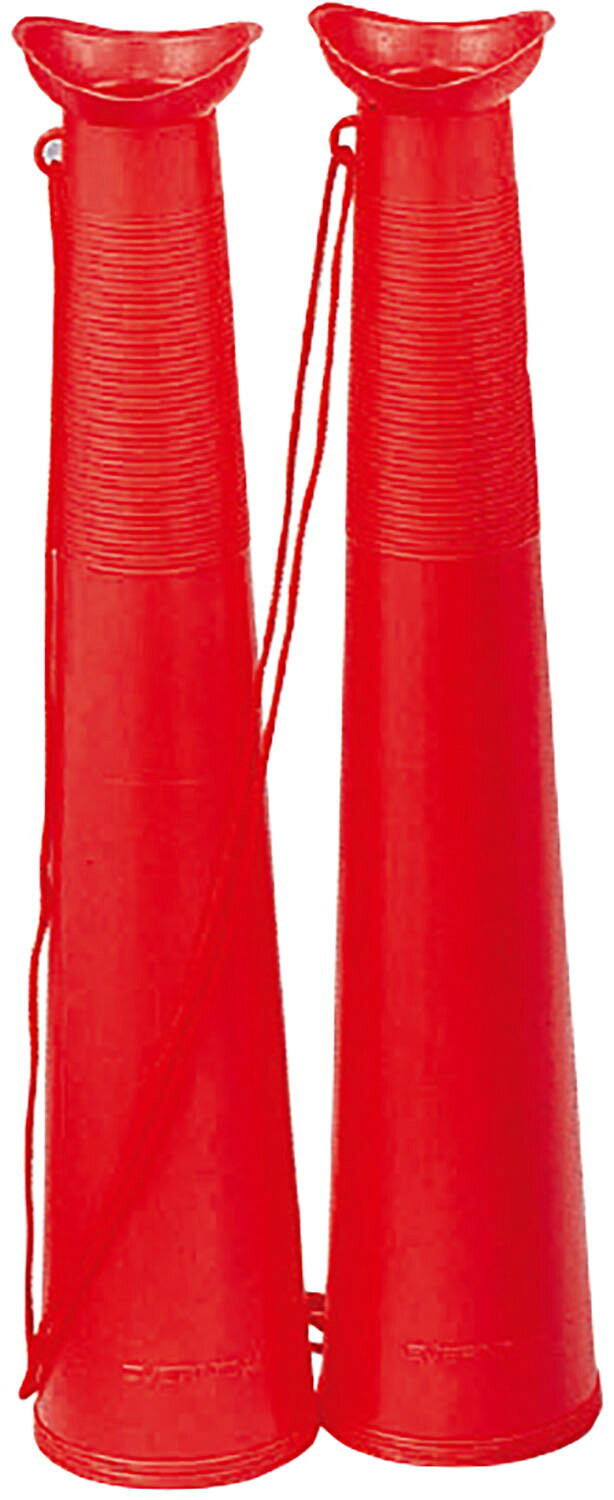 商品本体サイズ：長さ40.5cm×口径8cm商品重量：180g/組口径部は8cmと細い。両手に持って盛り上がろう！2本1組。ポリエチレン日本紐付、2本1組0｢カラーをご指定ください｣100=赤・400=黄・700=青エバニュー EVERNE...