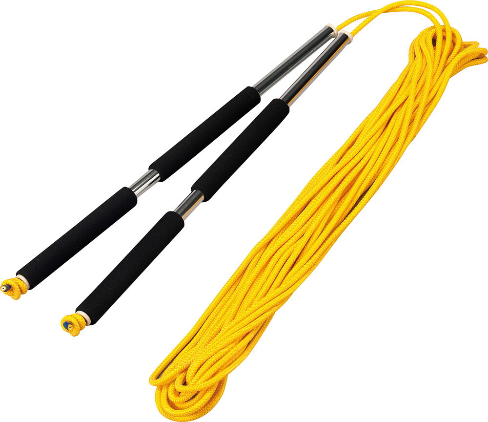 商品本体サイズ：ロープ/直径0.9cm×20m、グリップ部/68cm商品重量：1.06kg集団で跳んでも、1人ずつで跳んでも楽しいとびなわロープです。長縄とびは、みんなで一緒に意思疎通を図って協力する、協調性(コミュニケーション能力)やロー...