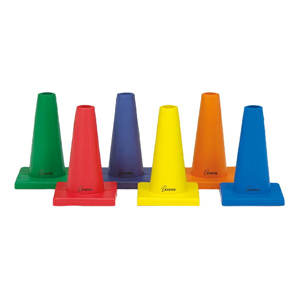 商品本体サイズ：高さ31cm×底部20cm角(頭部穴径3.8cm)商品重量：300g/本「安心」「安全」に配慮したポリウレタン一体成型コーナーポイント。当たっても痛くないやわらか素材。ポリウレタン台湾6本1組(赤、青、緑、黄、オレンジ、紫×...