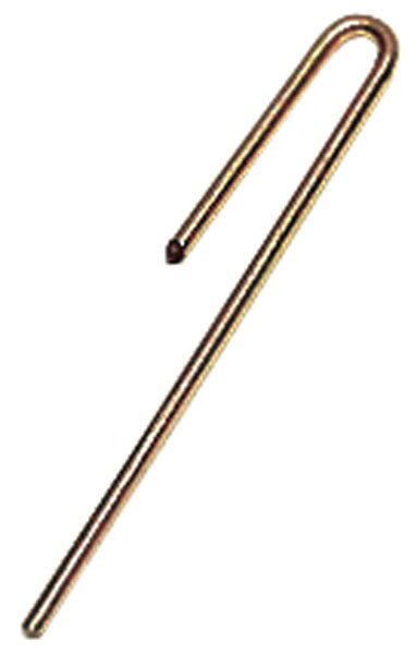 商品本体サイズ：3mm×10cmグランドロープを固定するのに必要な杭。スチール(クロメートメッキ仕上)日本学校体育 器具 施設 グランド コート 部活 球技 陸上 ロープ杭 グランド整備