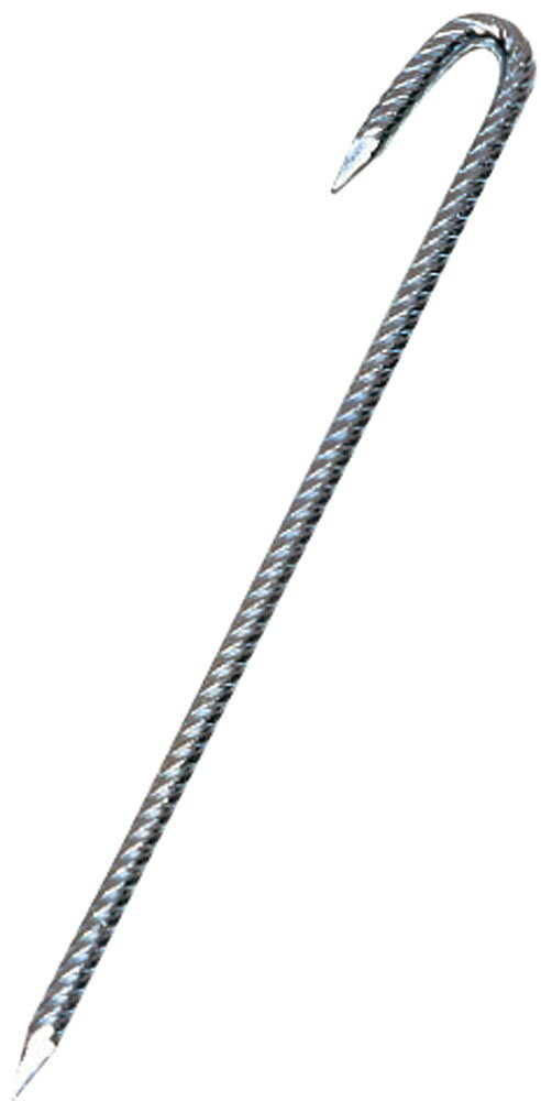 商品本体サイズ：7mm×23cm数量：50本1組抜けにくいウエーブ加工。スチール(クロメートメッキ仕上)日本学校体育 器具 施設 グランド コート 部活 球技 陸上 ロープ杭 グランド整備 目印 固定 マーク ウェーブ加工