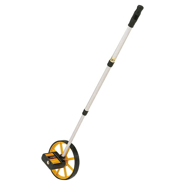 商品本体サイズ：車輪径20cm、柄伸縮式(全長51-99cm)商品重量：620g距離を計測するローラー。合成樹脂日本測定範囲0.1-9999.9m(大型カウンター表示)目盛10cm間隔学校体育 器具 施設 グランド フィールド 球技 部活 ...
