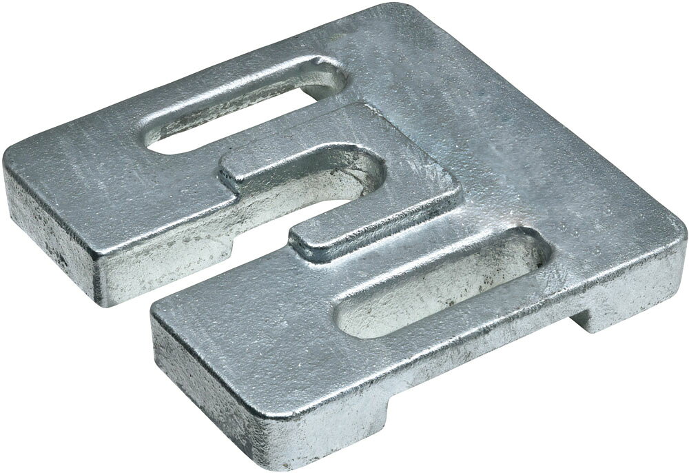 商品本体サイズ：23.5×23.5×4.5cm(角型)商品重量：10kgワンタッチテント対応。耐久性に優れたメッキ仕上げ。鉄鋳物(溶融亜鉛メッキ)中国38mmパイプまで使用可能学校体育 器具 施設 会場 球技 部活 チーム スクール イベン...