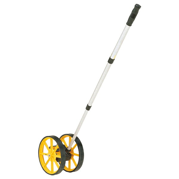 商品本体サイズ：車輪径20cm、柄伸縮式(全長51-99cm)商品重量：870g距離を計測するローラー。合成樹脂日本測定範囲0.1-9999.9m(大型カウンター表示)目盛10cm間隔学校体育 器具 施設 グランド フィールド 球技 部活 ...